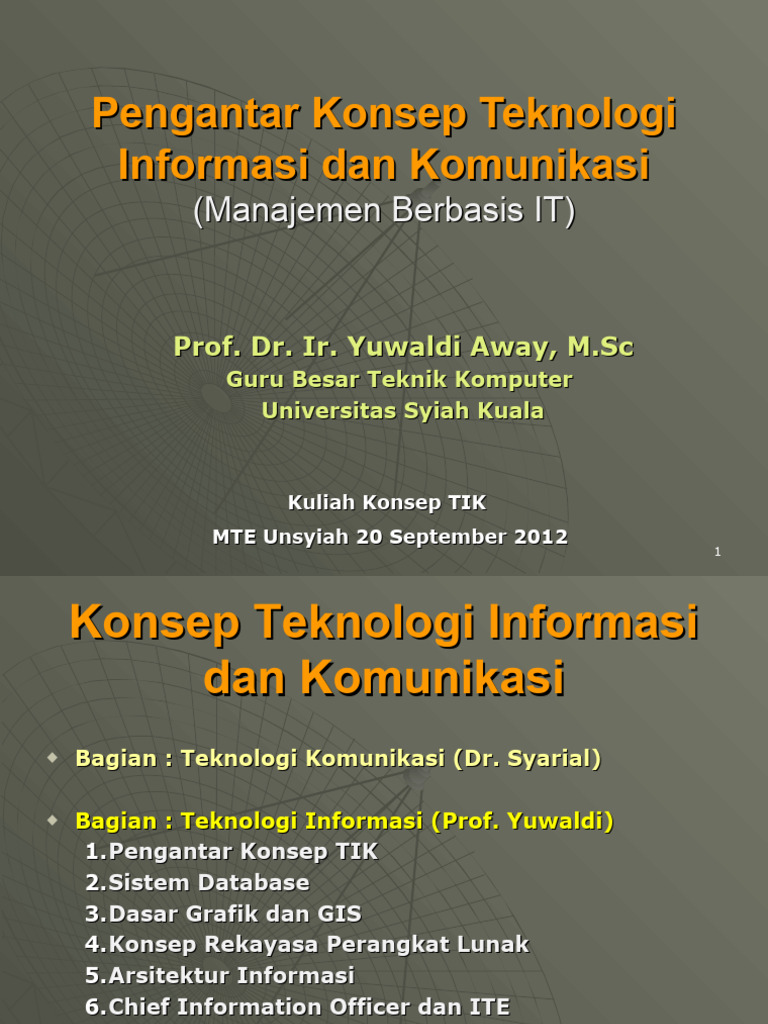 Konsep TIK Manajemen IT | PDF