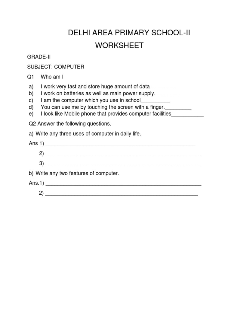 Cl 2 Computer Ws 1 Ch 1 Pdf 