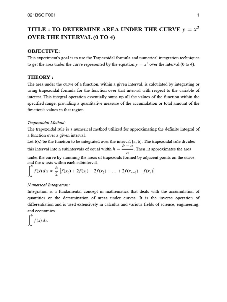 Simulation Lab2 PDF | PDF | Integral | Function (Mathematics)