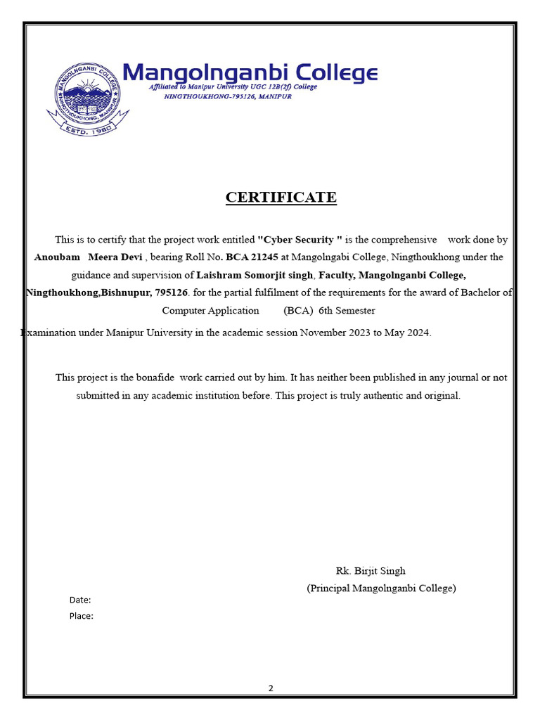 Bca 6 Sem(Project) Computer Network | PDF | Internet Protocol Suite ...