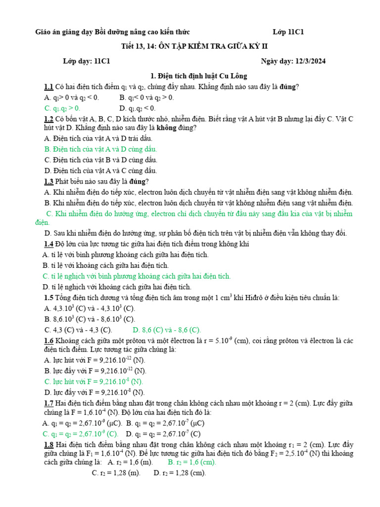 BDNCKT Hkii 11c1 Tuan 7 | PDF