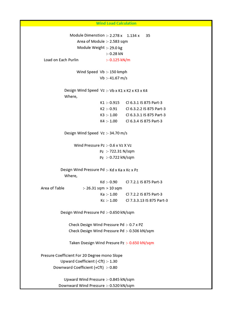 Load Calculation | PDF | Continuum Mechanics | Gases