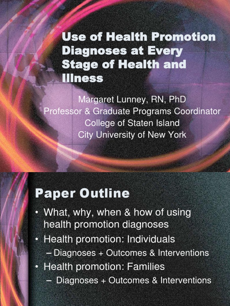 3 Use of Health Promotion Diagnoses at Every Stage | PDF | Health ...