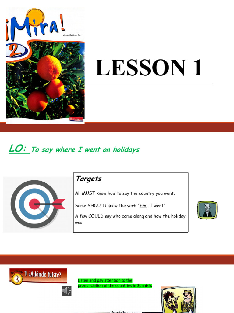 Spanish Holiday Vocabulary Lesson | PDF