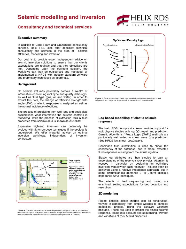 Seismic Modelling Inversion | PDF | Applied Mathematics