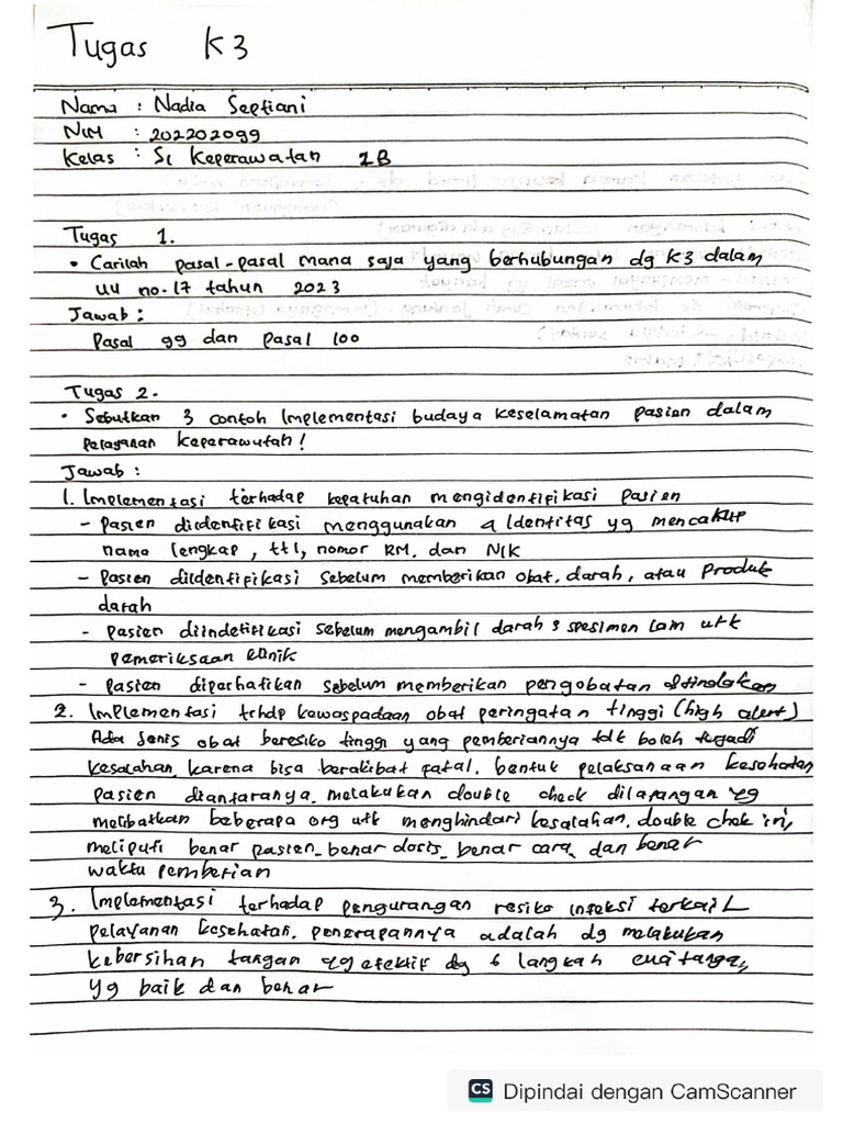 Tugas k3 implementasi | PDF