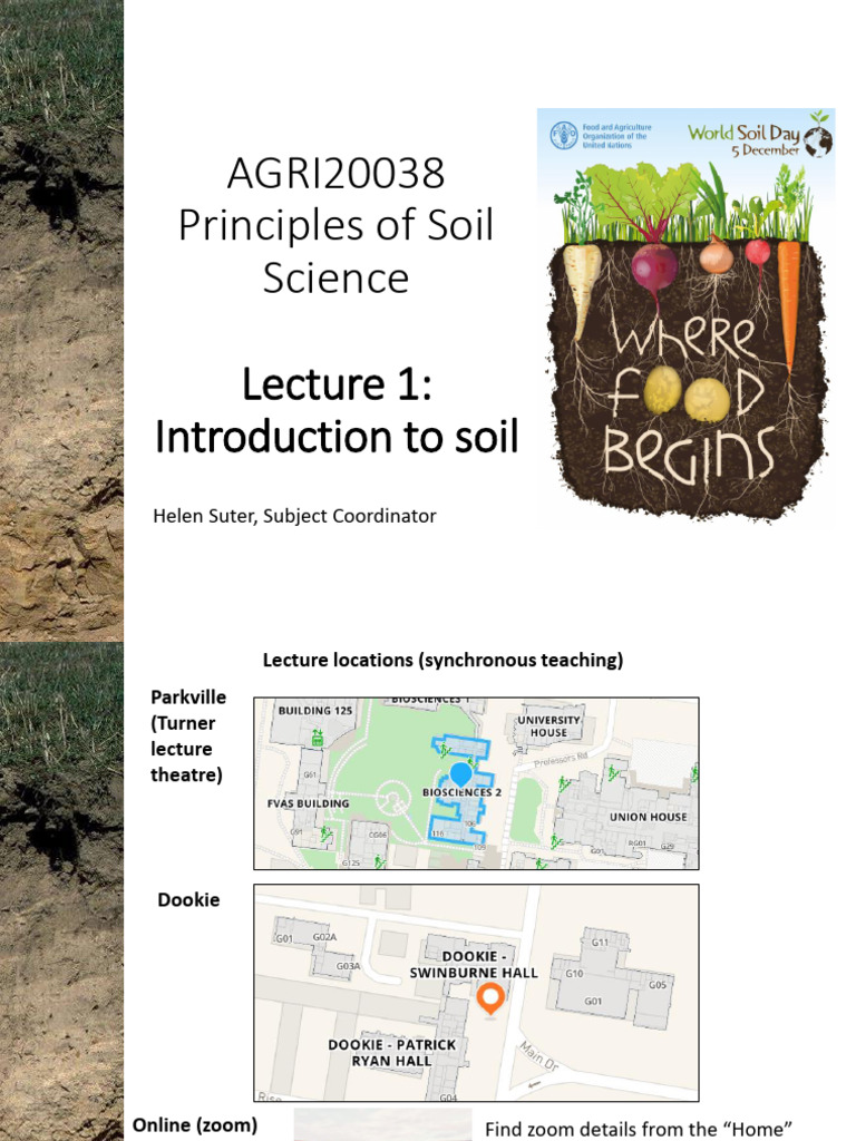 AGRI20038 Principles of Soil Science Lecture 1 and 2 | Download Free ... AGRI20038 Principles of Soil Science Lecture 1 and 2 | Download Free ...