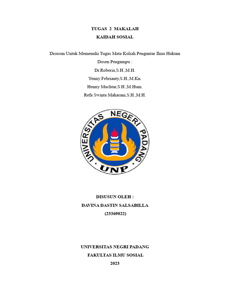 Tugas Pih 2 Davina Dastin | PDF