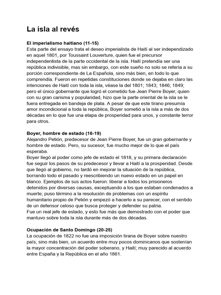 La Isla Al Revés | PDF | Haití | República Dominicana