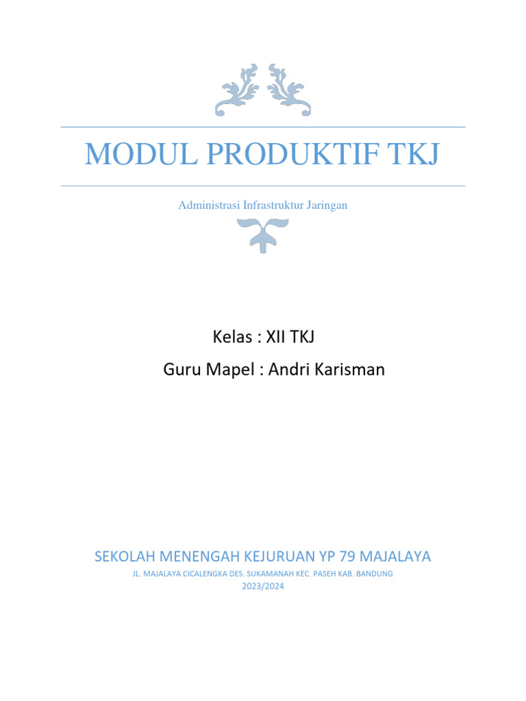 Modul Produktif TKJ Aij Andri k20232024 | PDF