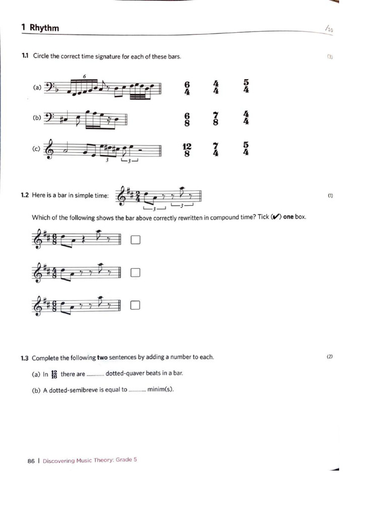 Music Theory 5 Sample3 | PDF