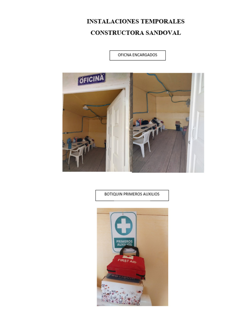 Instalaciónes Temporales Constructora Sandoval | PDF