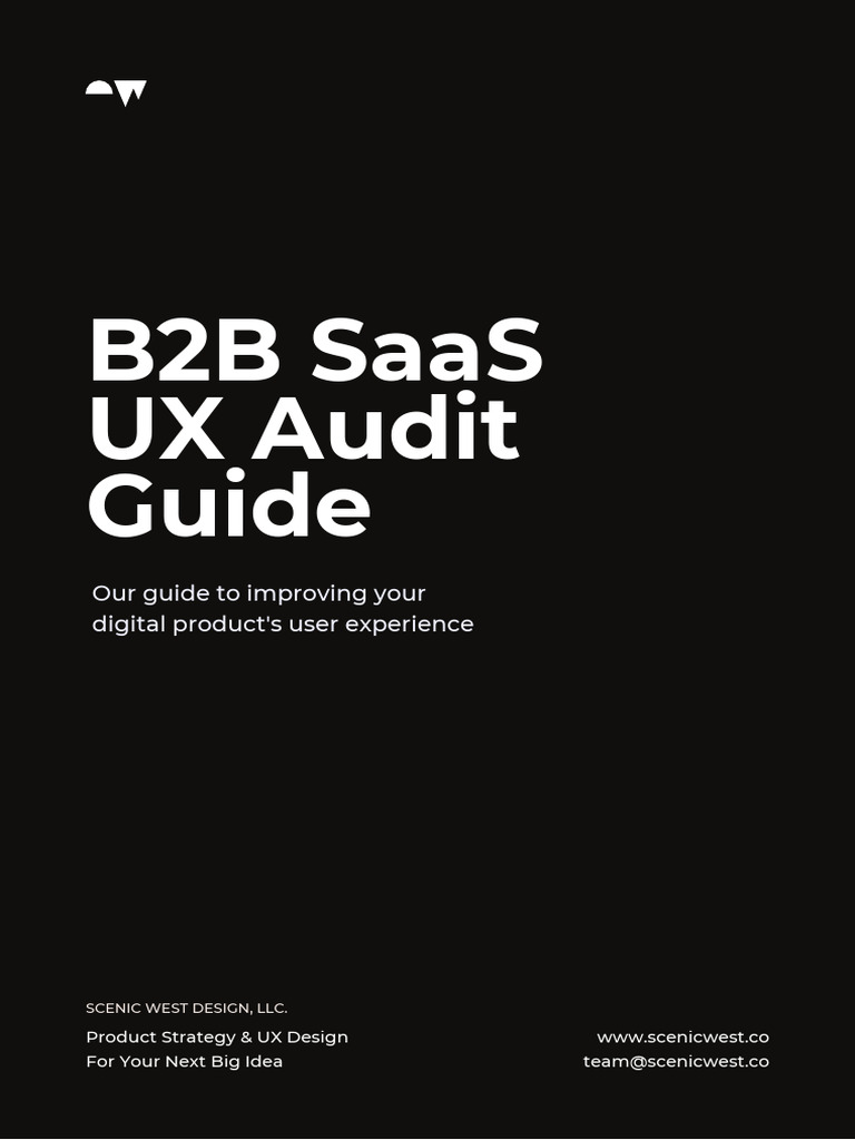 B2B SaaS UX Audit Improvement Guide | PDF | Information Technology ...