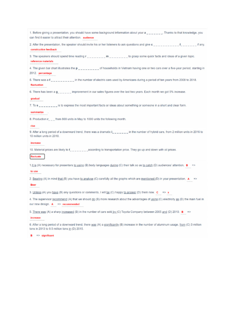 Answer unit test 1 | PDF