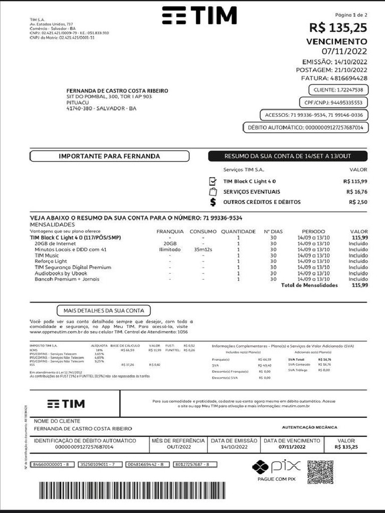 Comprovante de Residencia | PDF