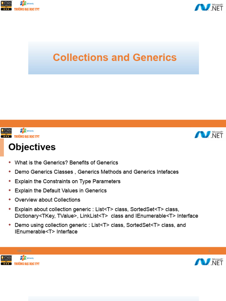 C# Generics and Collections Overview | PDF | Class (Computer Programming) | Parameter (Computer ...