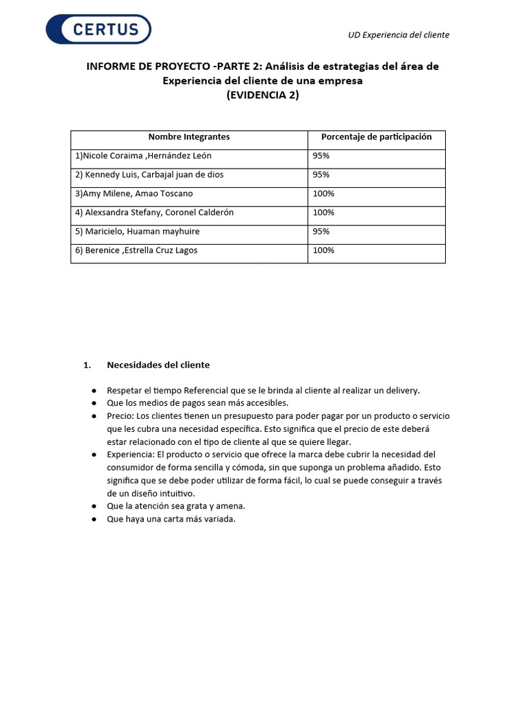 AtencionAlCliente Grupo2-1 | PDF | Cliente