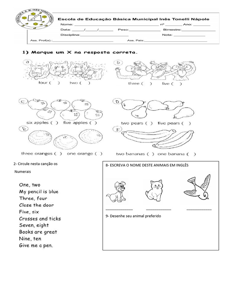 prova 2 ano 2016 | PDF