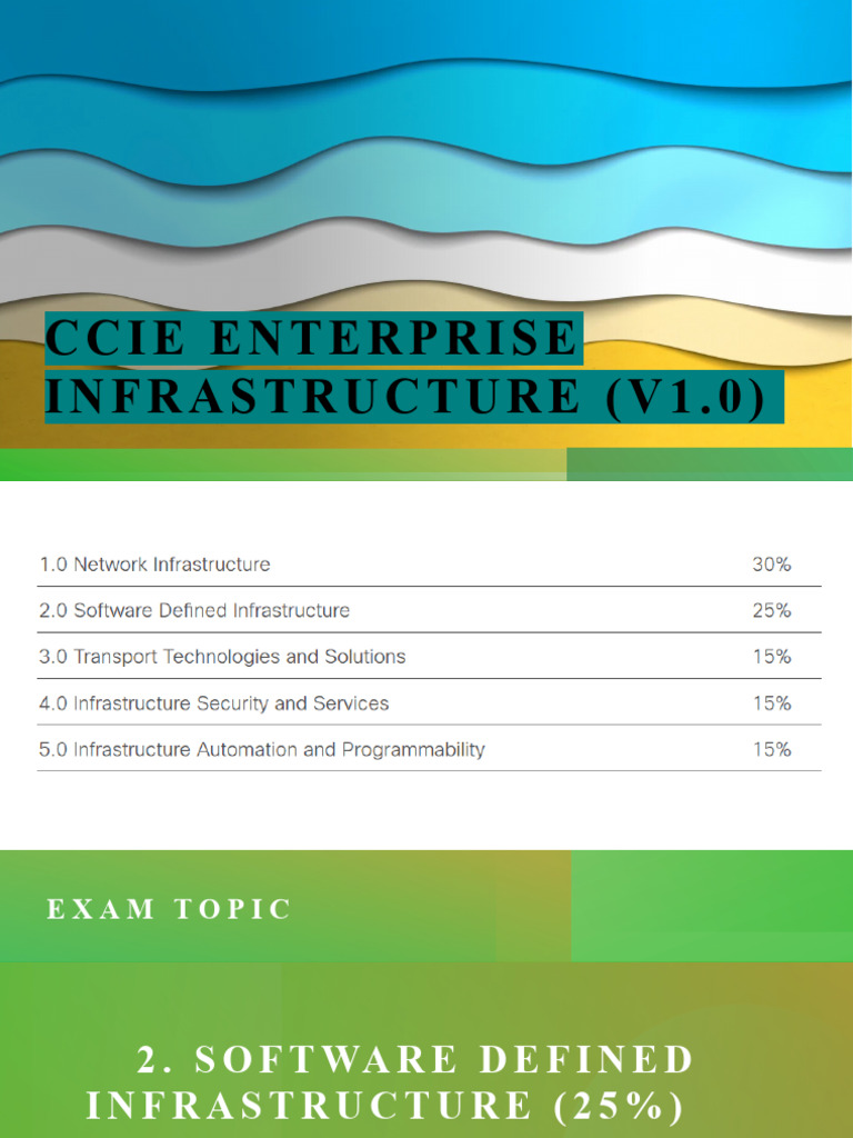 CCIE Enterprise Infrastructure Exam Topics | PDF | Internet ...