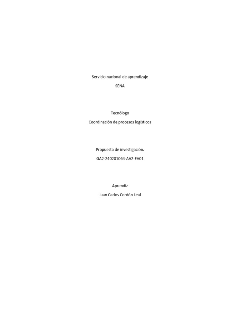 Propuesta de investigación. GA2-240201064-AA2-EV01 | PDF | Metodología ... Propuesta de investigación. GA2-240201064-AA2-EV01 | PDF | Metodología ...