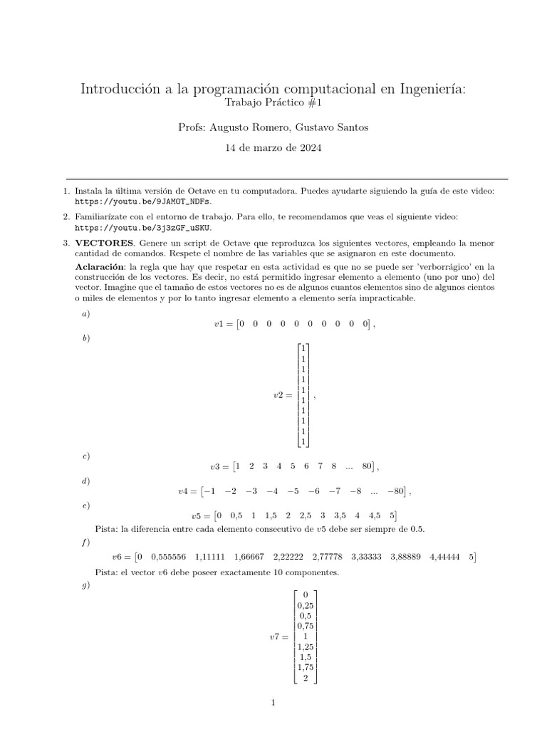 Introducci On A La Programaci On Computacional en Ingenier Ia | PDF