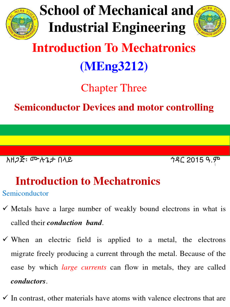 3 semiconductor devices and motor controlling | PDF | P–N Junction | Bipolar Junction Transistor