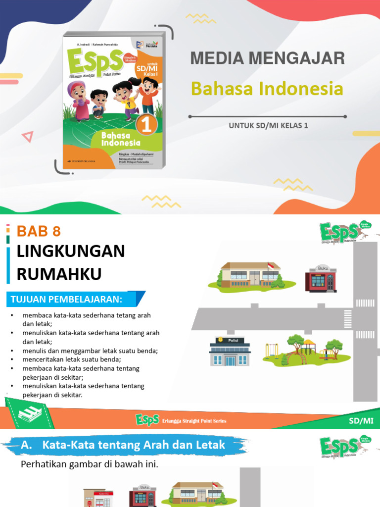 Bindo Kelas 1 Bab 8 Lingkungan Rumahku | PDF