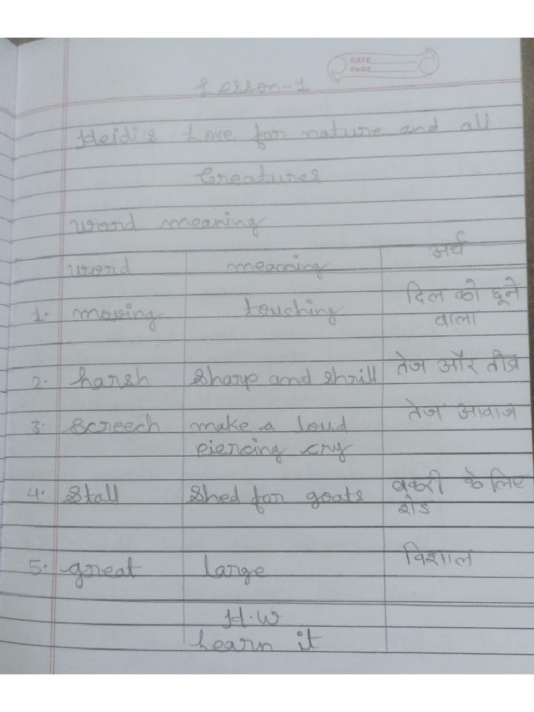 Class-4 English Copy Work | PDF