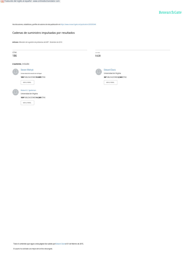 Outcome-Driven Supply Chains - En.es | PDF | Cadena de suministro ...