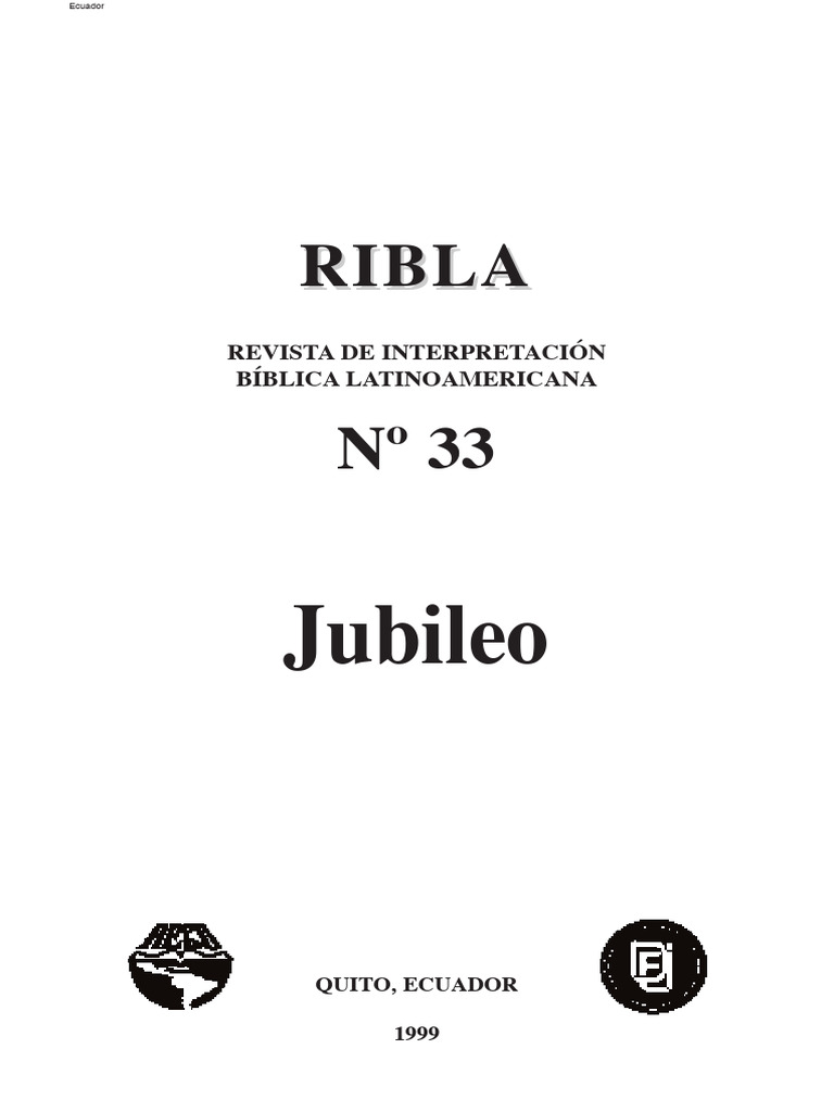 Ribla #33 | PDF | orador del Señor | Jesús