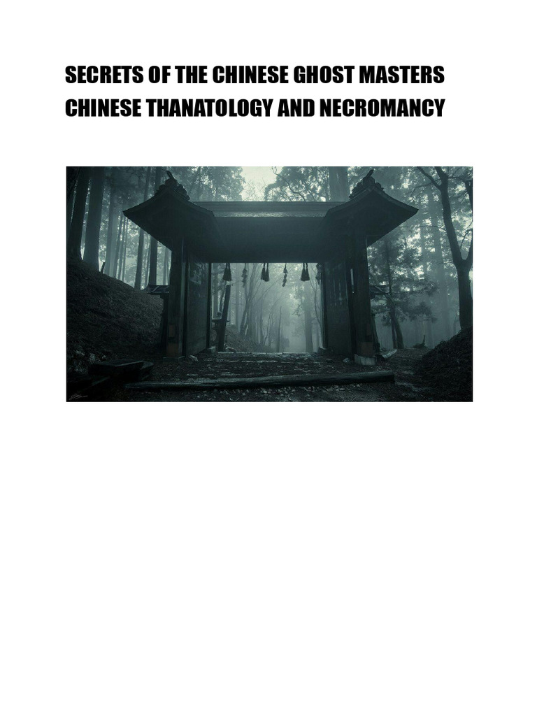Secrets of The Chinese Ghost Masters | PDF | Ghosts | Yin And Yang