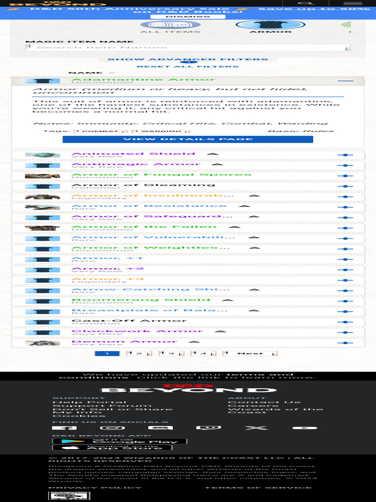Magic Items For Dungeons & Dragons (D&D) Fifth Edition (5e) - D&D ...