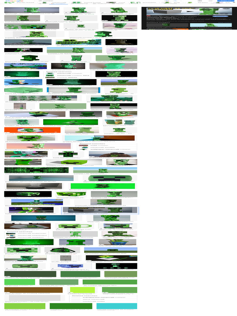 3D creeper - Google Search | PDF | Minecraft | 3 D Computer Graphics