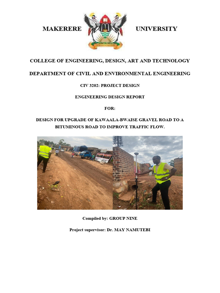 Design Report for Group 9 | PDF | Road | Traffic