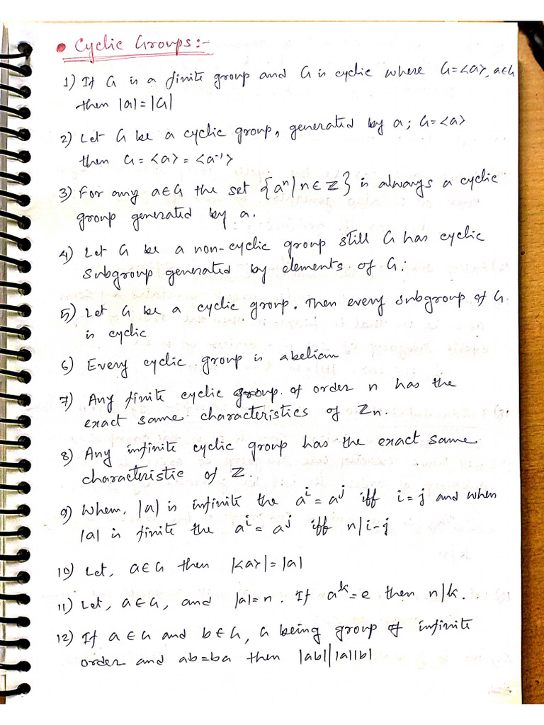 Fundamental Theorem of Cyclic Groups | PDF