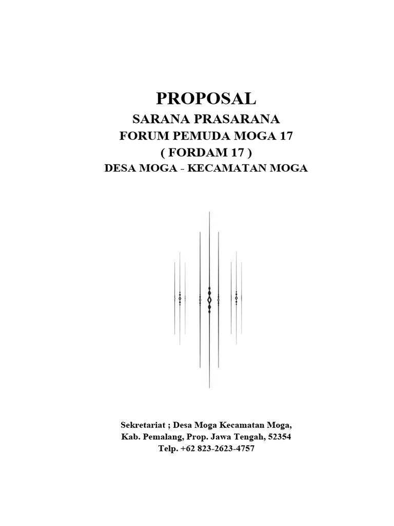 Proposal Fordam Sarana Prasarana 2024 Oke | PDF