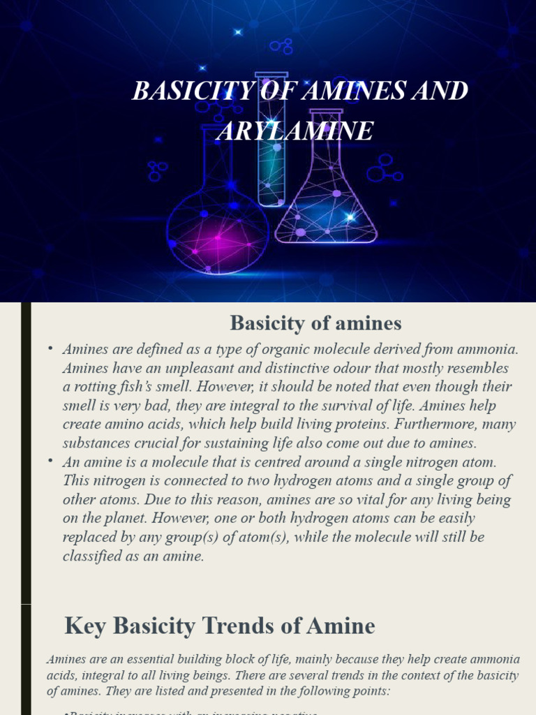 Basicity Trends in Arylamines | PDF | Amine | Physical Sciences