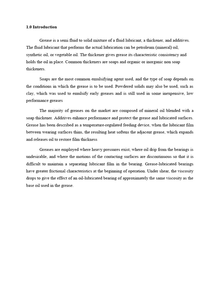 oilnfat-mini-pro-full-report | PDF | Lubricant | Petroleum