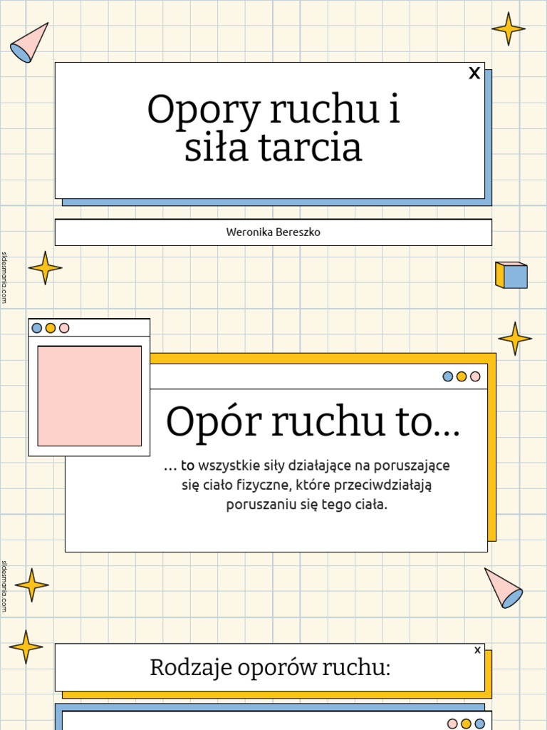 Opory Ruchu I Siła Tarcia | PDF