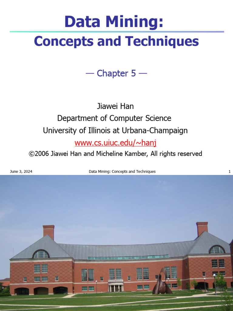 Concepts and Techniques: Data Mining | PDF | Computing | Information Science