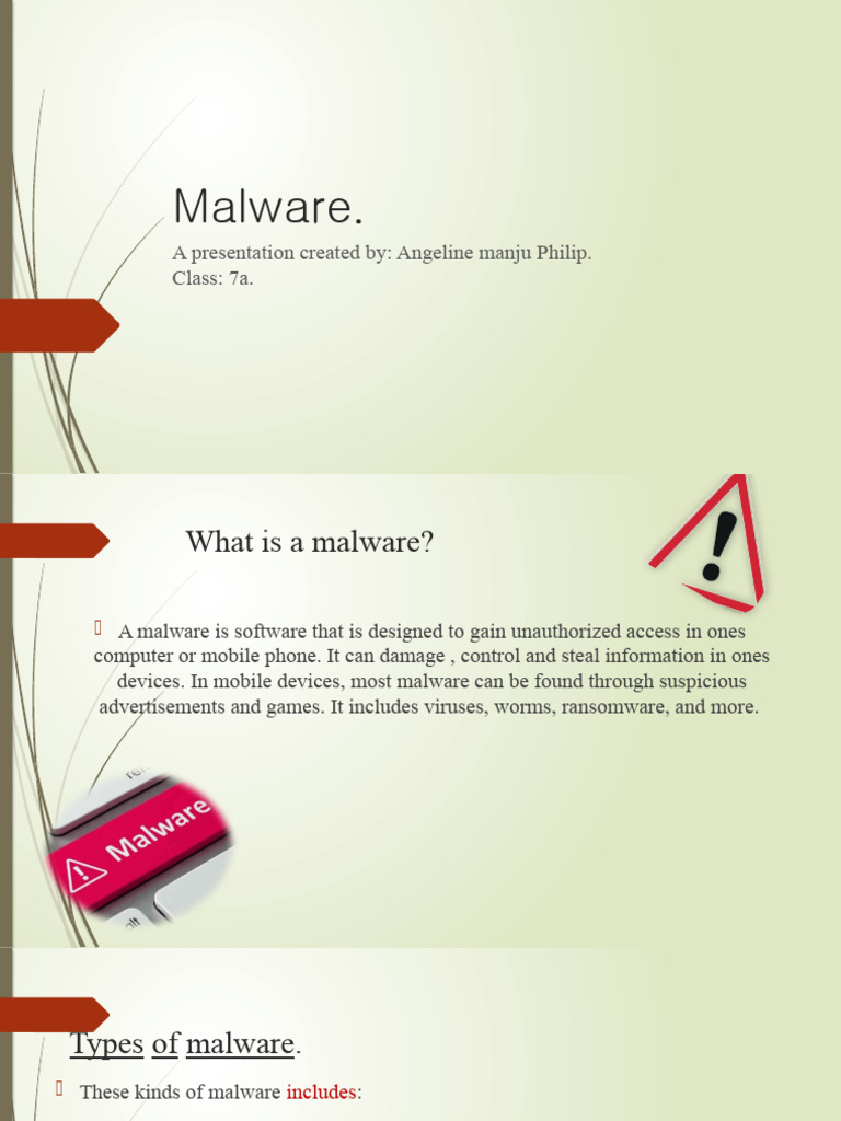 Understanding Malware Types and Prevention | PDF