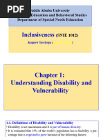 Chapter 1 Inclusiveness for Freshman Course | PDF | Disability | Speech