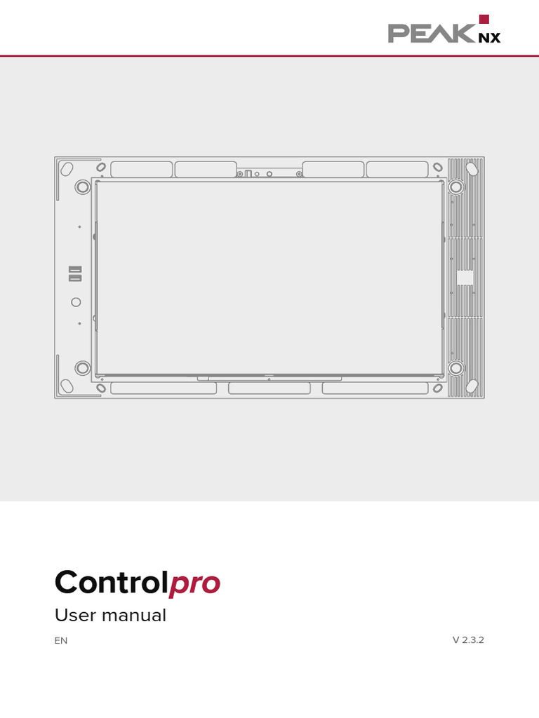 Controlpro Manual en | PDF | Usb | Touchscreen