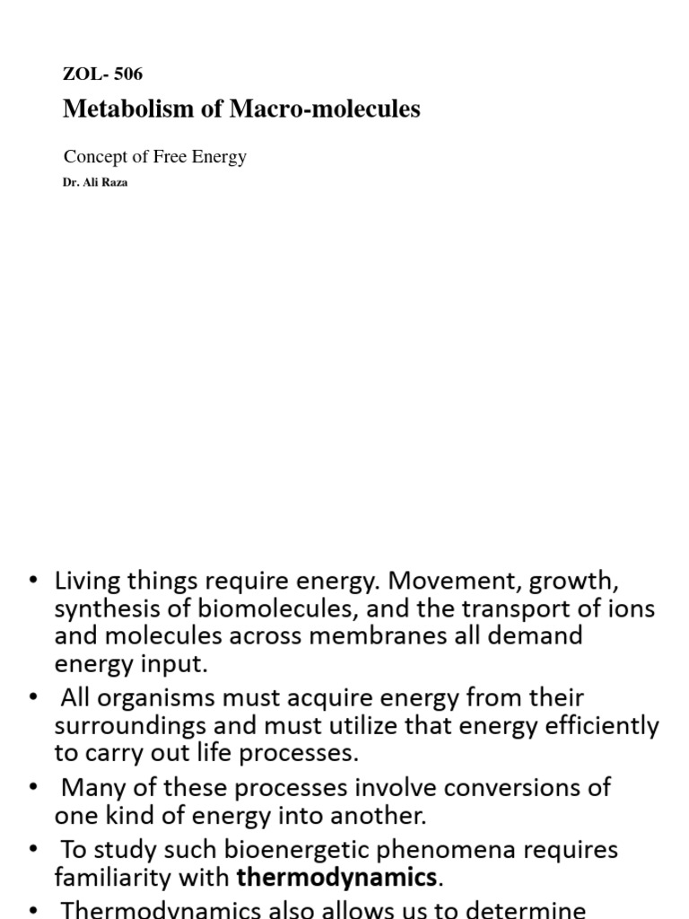 1 Concept of Free Energy | PDF | Gibbs Free Energy | Chemical Reactions