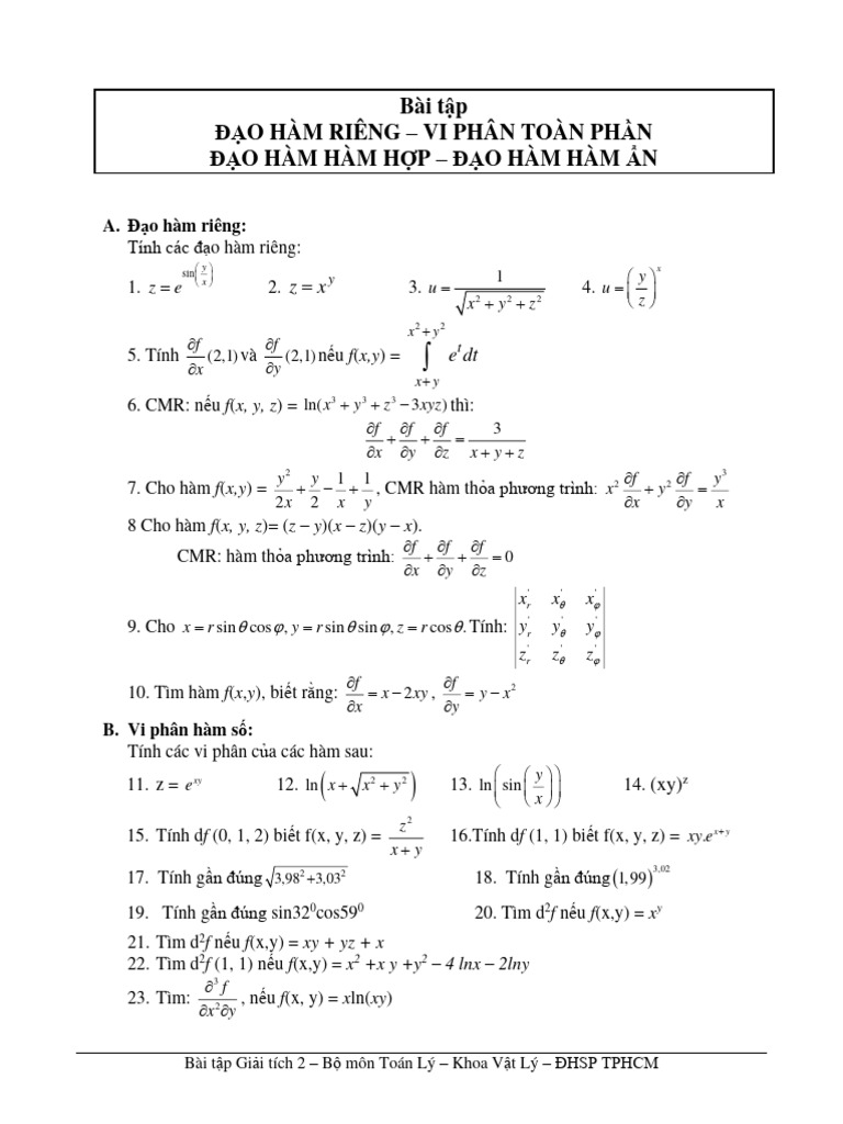 BT - Dao Ham Rieng (Tu Giai) | PDF