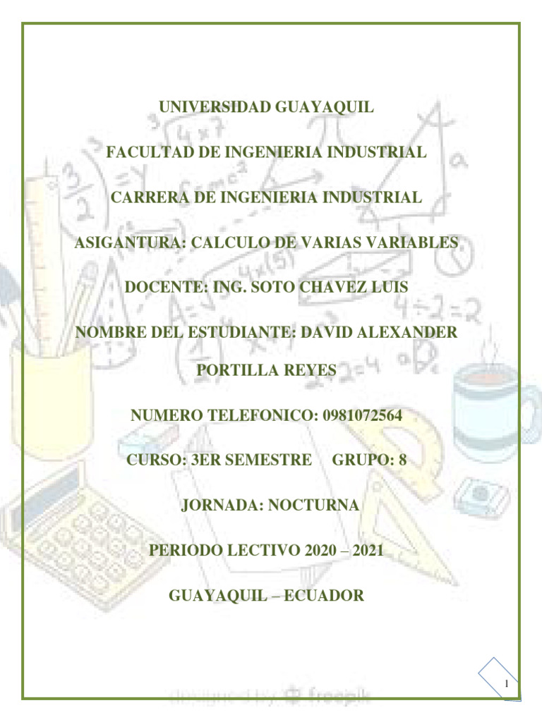 Cal Var Var g8 Ta14 Portilla Reyes David Convertido | PDF | Integral ...