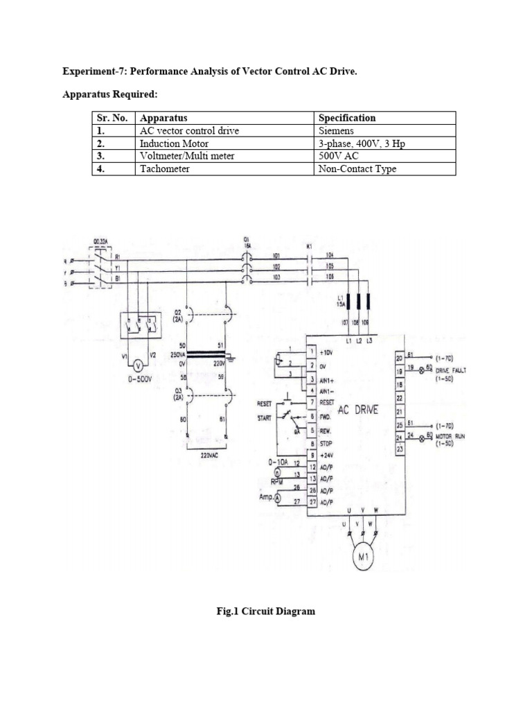Vector Control Drive Microsoft Office Word Document | PDF