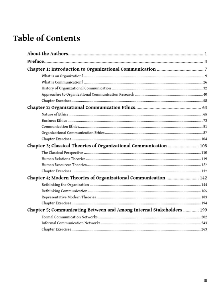 Table An Intro | PDF | Communication | Organizational Behavior