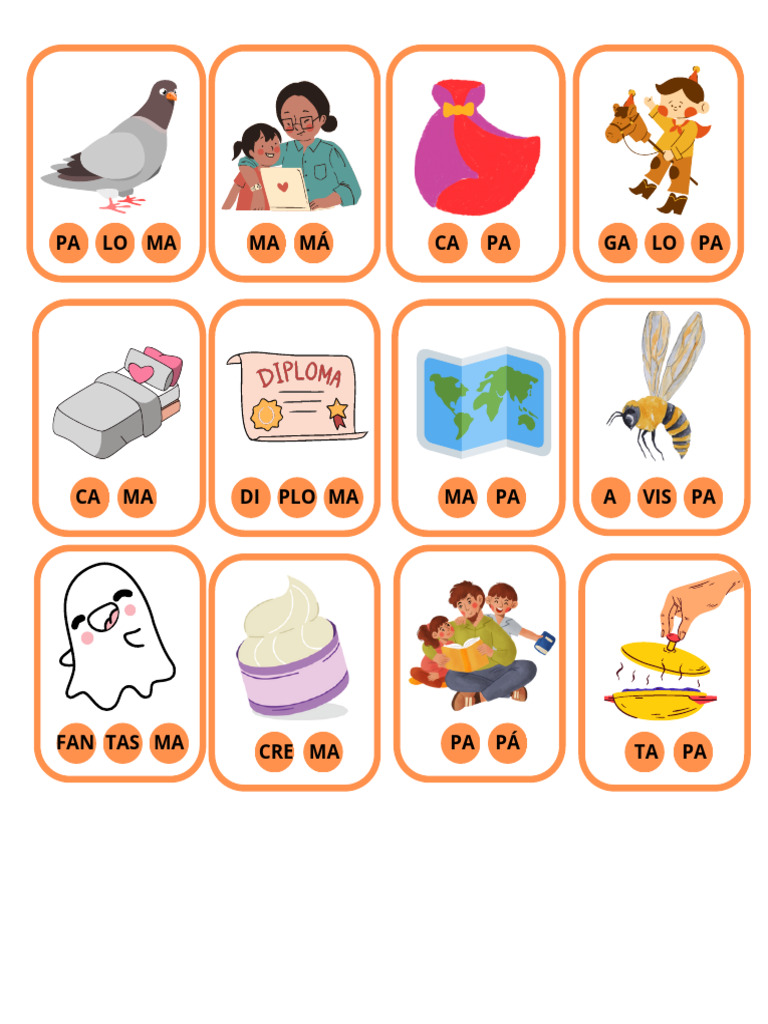 Silaba Final Ma y Pa | PDF