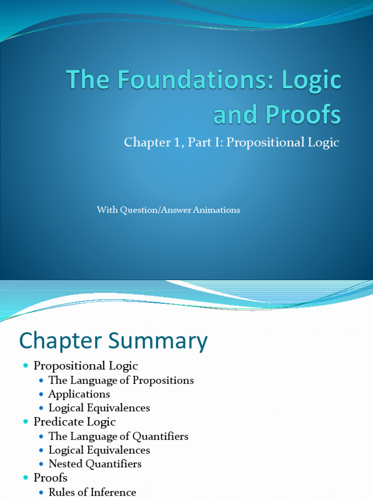 Propositional Logic Fundamentals | PDF | Logic | Proposition